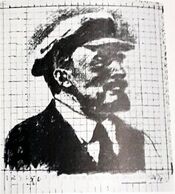 Portrait of V.I. Lenin in the Style of Jackson Pollock - Red Krayola Wiki